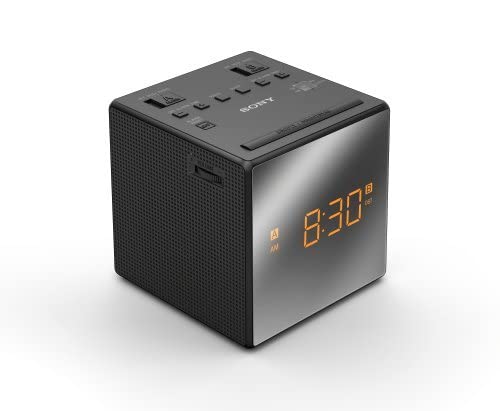 Digital AM FM Portable Pocket Radio with Alarm Clock- Best Reception and Longest Lasting. AM FM Compact Radio Player Operated by 2 AAA Battery, Stereo Headphone Socket (Black), by Vondior