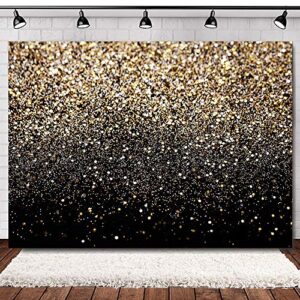 wolada 10x8ft gold backdrop glitter backdrop gold spots bokeh backdrop black and gold backdrop wedding backdrop gold backdrop for parties vinyl photography backdrop 11176