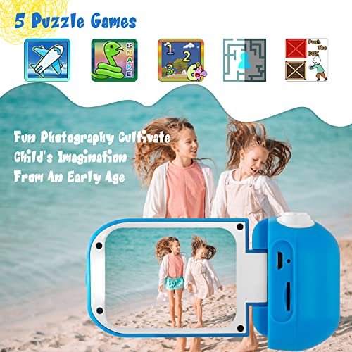 Camera for Kids 3-10 Years,Kids Digital Camera Christmas Birthday Gifts for Boys and Girls,2.4 Inch 1080p Dual Lens Children Video Camera Toys (32G)