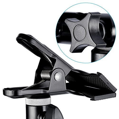 Neewer 3 Pieces Photo Studio Heavy Duty Metal Clamp Holder with 5/8-inch Tripod Light Stand Attachment for Reflector