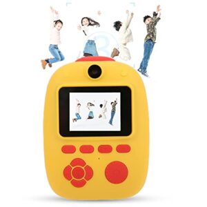 Shanrya Children Instant Print Camera, Kids Instant Print Camera Portable Cute Support Selfies for Above 3 Years Old