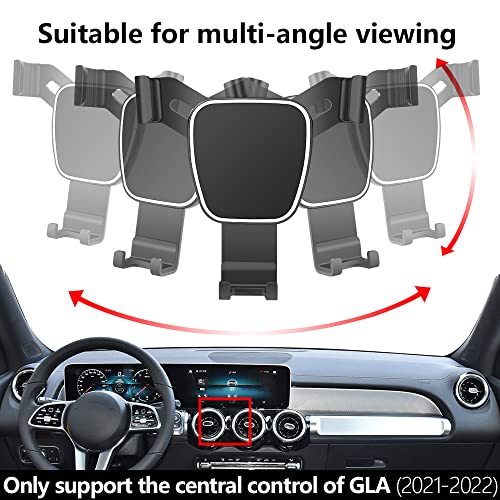 musttrue LUNQIN Car Phone Holder for 2021-2023 Mercedes Benz GLA Class Auto Accessories Navigation Bracket Interior Decoration Mobile Cell Phone Mount