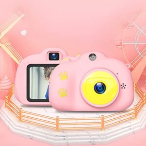 #f050pN 2 0 Inch Cartoon Digital Camera Hd 1080P Anti Fall Front and Rear Dual Head Camera Children's Photo Toy Birthday Gift