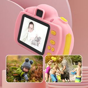 #f050pN 2 0 Inch Cartoon Digital Camera Hd 1080P Anti Fall Front and Rear Dual Head Camera Children's Photo Toy Birthday Gift