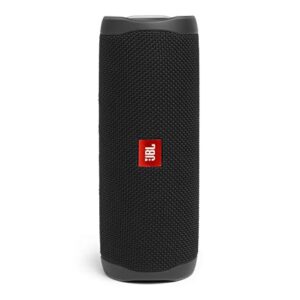 JBL Flip 5 Waterproof Portable Wireless Bluetooth Speaker Bundle with divvi! Protective Hardshell Case - Black