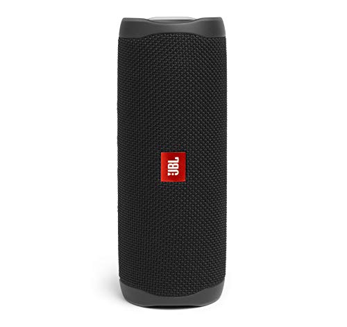 JBL Flip 5 Waterproof Portable Wireless Bluetooth Speaker Bundle with divvi! Protective Hardshell Case - Black