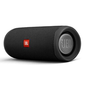 JBL Flip 5 Waterproof Portable Wireless Bluetooth Speaker Bundle with divvi! Protective Hardshell Case - Black