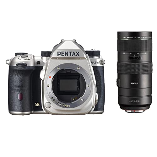 Pentax K-3 Mark III APS-C-Format DSLR Camera Body, Silver HD D FA 70-210mm F4 ED SDM WR Lens