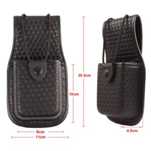 ROCOTACTICAL Basketweave Radio Pouch, Universal Radio Holder Pouch for Law Enforcement Duty Belt