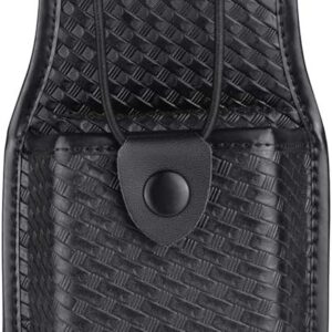 ROCOTACTICAL Basketweave Radio Pouch, Universal Radio Holder Pouch for Law Enforcement Duty Belt