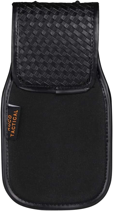 ROCOTACTICAL Basketweave Radio Pouch, Universal Radio Holder Pouch for Law Enforcement Duty Belt