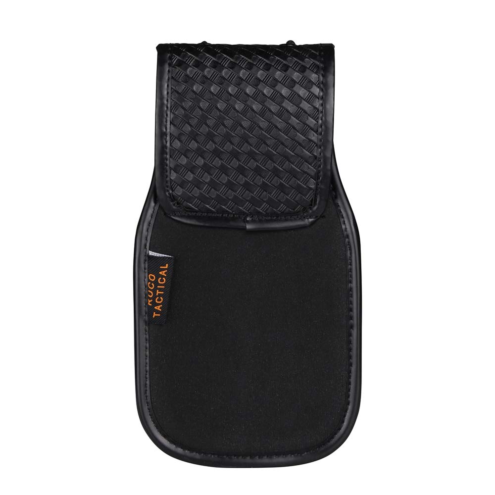 ROCOTACTICAL Basketweave Radio Pouch, Universal Radio Holder Pouch for Law Enforcement Duty Belt