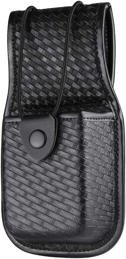 ROCOTACTICAL Basketweave Radio Pouch, Universal Radio Holder Pouch for Law Enforcement Duty Belt