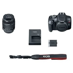 Canon EOS Rebel T7 DSLR Camera w/EF-S 18-55mm F/3.5-5.6 is II Zoom Lens + 75-300mm F/4-5.6 III Lens + 64GB Memory + Case+ Steady Grip Pod + Filters + Remote + 2X Batteries + More (30pc Bundle)