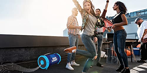 Bud Light Bluetooth Speaker Bazooka Speaker Portable Wireless Speaker with Rechargeable Battery Ideal for Indoor and Outdoor Activities Loud and Bass Audio Sound Easy to Carry Anywhere with FM- Radio