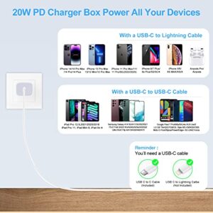 Samsung 60W Type C Car Adapter 20W USB C Box Charger for Samsung Galaxy A14 5G,A54,A23,A13 5G,S23,A34,A53,S21 FE,A03s,Z Fold 4,A04S,S22,S20,Pixel 7 Pro,6a,5,Pad, 6FT Type C to C Fast Cable and Adapter