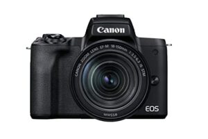 canon eos m50 mark ii + ef-m 18-150mm is stm kit black (renewed)