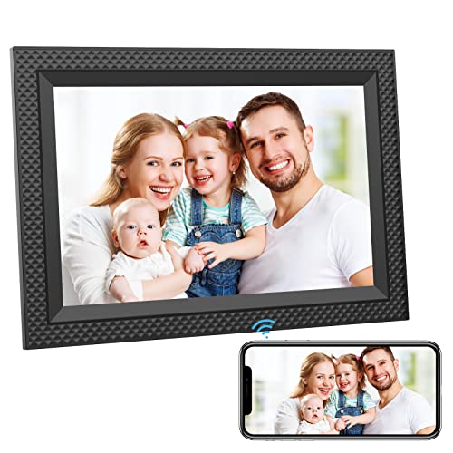 Frameo 10.1 Inch Smart WiFi Digital Photo Frame, Digital Picture Frame,Built-in 16GB Storage,IPS Touch Screen, Auto-Rotate, Slideshow, Load Photo and Video via Free App from Phone