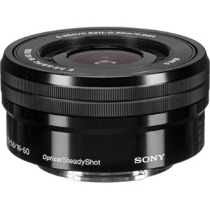 Sony SELP1650 16-50mm OSS Lens: Sony E PZ 16-50mm f/3.5-5.6 OSS Lens (Black) + Pro Starter Bundle Kit Combo - International Version (1 Year Warranty)