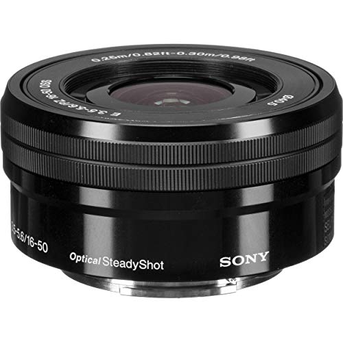 Sony SELP1650 16-50mm OSS Lens: Sony E PZ 16-50mm f/3.5-5.6 OSS Lens (Black) + Pro Starter Bundle Kit Combo - International Version (1 Year Warranty)