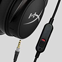 Detachable/Removable Audio Aux Cable Cord Wire with Inline Mute & Volume Control Compatible with HyperX Cloud Mix Cloud Alpha (Note: No Inline Mic)