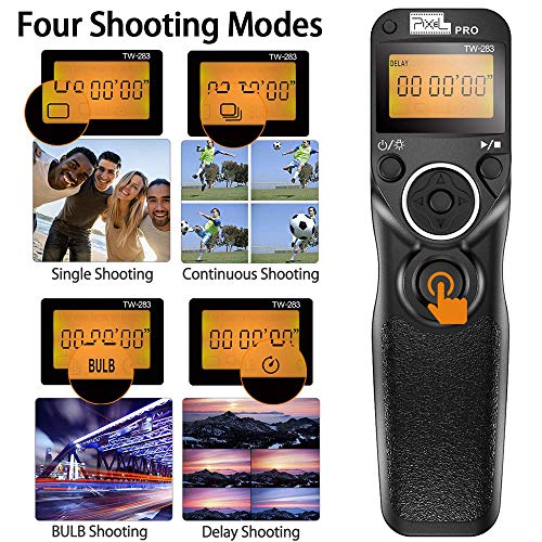 Wireless Remote Shutter Release Cable Wired Timer Remote Control TW-283DC0 Compatible for Nikon D850 D810 D800 D700 D500 D300 D300s D200 D40s D800E D810A D1X D2H D3X D1 D2 D3 D3s D4 D5 D4s F5 F6 F100