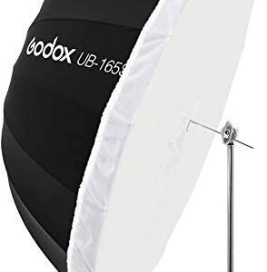 Godox UB-165S 65 inch 165cm Parabolic Inner Silver Reflec Umbrella Studio Light Umbrella with Diffuser Cover Cloth