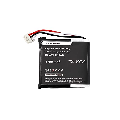 TAKOCI Replacement Battery for Standard Horizon HX150 FNB-124LI 1100mAh/7.4V