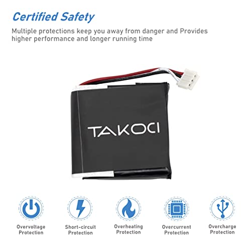 TAKOCI Replacement Battery for Standard Horizon HX150 FNB-124LI 1100mAh/7.4V