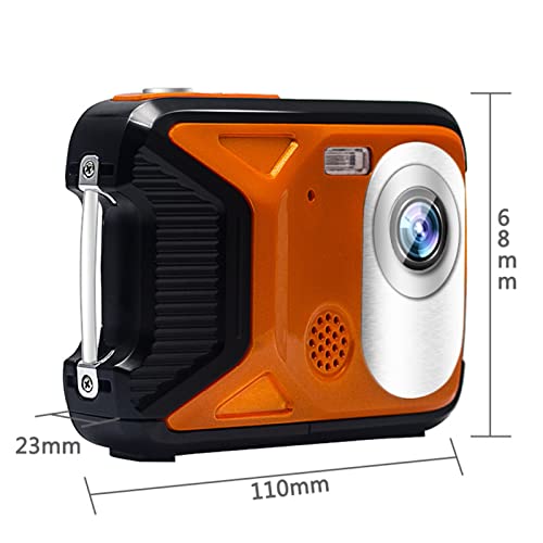 HOVTOIL Waterproof Camera Underwater Cameras for Snorkeling Support TF Card 16FT 8X Digital Zoom Waterproof Digital Camera Large Screen Optical Zoom Camera Blue