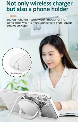 Fast Wireless Charger, compadible with airpods pro Any Apple Product, qicertifield, Charging Pad, 15 Watts, Fact Charging. (White)