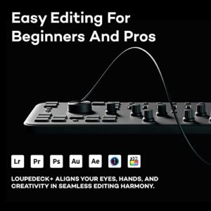 Loupedeck+ The Photo and Video Editing Console for Lightroom Classic, Premiere Pro, Final Cut Pro, Photoshop with Camera Raw, After Effects, Audition and Aurora HDR