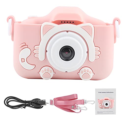 RvSky Camera Accessories Children Camera Cartoon Digital DV Taking Pictures Toy (粉色)