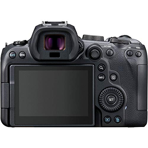 Canon EOS R6 Mirrorless Digital Camera with 24-105mm f/4-7.1 Lens (4082C022), 4K Monitor, Pro Headphones, Pro Mic, 2 x 64GB Memory Card, Case, Corel Photo Software, Pro Tripod + More (Renewed)