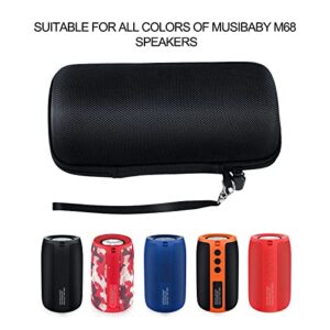 MusiBaby M68 Hard Case, Hard Travel Case for MusiBaby Bluetooth Speakers, Specially Designed and Manufactured by MusiBaby-Black