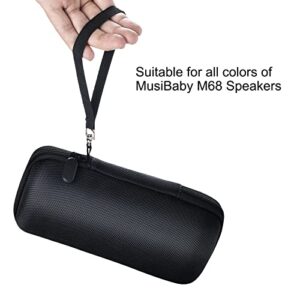 MusiBaby M68 Hard Case, Hard Travel Case for MusiBaby Bluetooth Speakers, Specially Designed and Manufactured by MusiBaby-Black