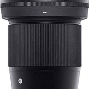 Sigma 16mm f/1.4 DC DN Contemporary Lens for Sony with 64GB Memory SD Card and Accessory Bundle