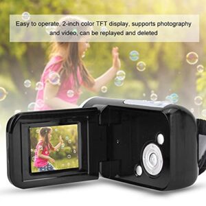 Digital Video Camera, 2.0 Inch TFT Color Display Screen Video Camera, 16X Kids Camera with USB Port, for Adults, Elderly, Children(Black)