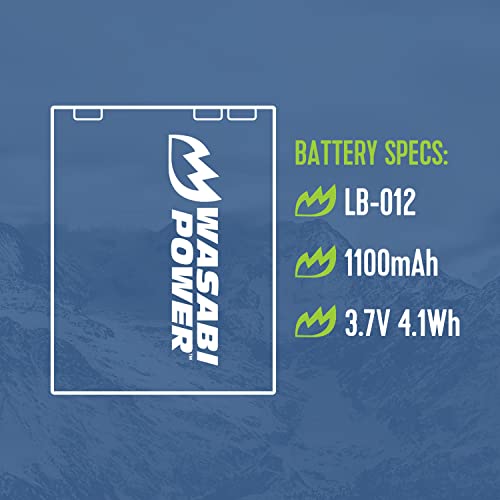 Wasabi Power Battery (2-Pack) and Charger for Kodak KLIC-7006, LB-012 and Kodak PIXPRO FZ55, FZ53