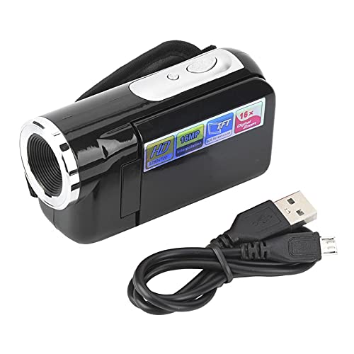 HD Digital Video Camera, Kids Camera, 2 Inch TFT Color Display, with USB Port, Portable Camera for Kids, Teenagers, Students(Black)