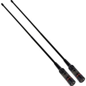 twayrdio 15.4-inch whip antenna, sma male antenna, dual band 2m/70cm handheld radio antenna replacement for yaesu vertex vx-110 vx-150 vx-6r tyt th-uv88 md-uv380 md-2017 two way radio, pack of 2