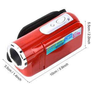 HD Digital Video Camera, Kids Camera, 2 Inch TFT Color Display, with USB Port, Portable Camera for Kids, Teenagers, Students(Red)