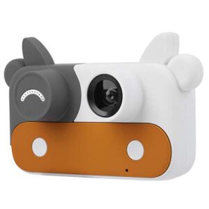 cartoon children camera, mini large capacity battery cow shape mini children camera, fun for gifts take photos kids children(brown)