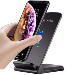 wireless charger for apple iphone 14| 13 | 13 mini | 13 pro | 13 pro max | 12 mini | 12 pro max | 11 | xs max | xr | x | 8 | 8 plus | se 2020 qi-certified 7.5w fast charging stand