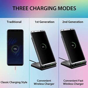 Wireless Charger for Apple iPhone 14| 13 | 13 Mini | 13 Pro | 13 Pro Max | 12 Mini | 12 Pro Max | 11 | Xs Max | Xr | X | 8 | 8 Plus | SE 2020 Qi-Certified 7.5w Fast Charging Stand