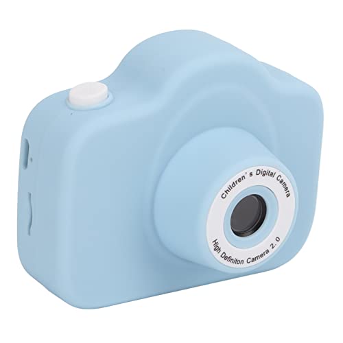 Shanrya Cartoon Mini Camera, Child Camera Kids Gift One Key Video Recording 16 Borders Support MP3 for Kids(Sky Blue)