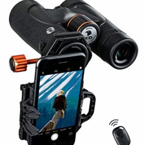 Celestron - NexGo DX Kit - Universal Smartphone Adapter - Digiscoping Smartphone Adapter - BONUS Bluetooth Shutter Release Remote