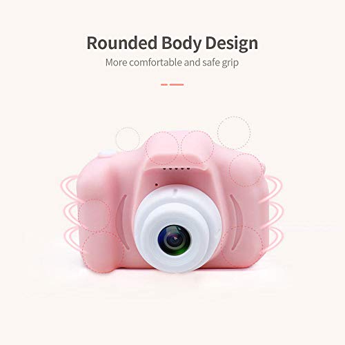 dsfen X2 Mini Kids Camera 2 inch HD Color Display Rechargable Mini Camera Video Camera Lovely Camera with 32GB Memory Card Green