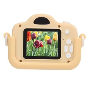 01 02 015 kids camera, 16 filters anti skid children digital camera for school activity for children(light yellow)