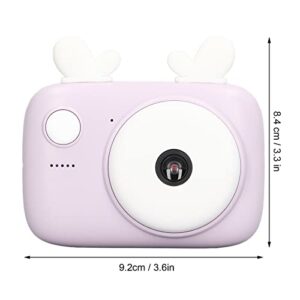 Restokki Kids Camera, 1280 * 720 Pixels Timed Shooting Children Digital Camera Mini Portable HD Selfie Camera Toys for Toddler' s Birthday Gift(Purple)